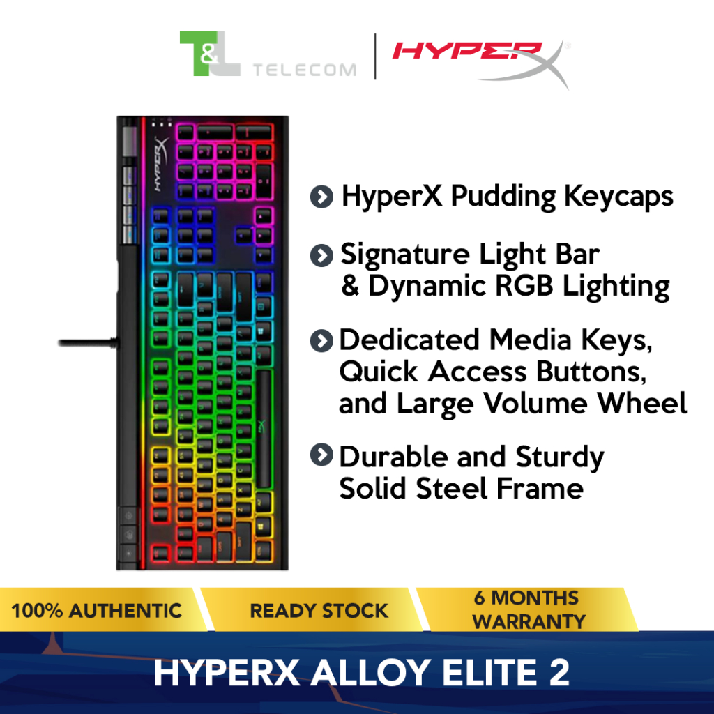 HyperX Alloy Elite 2 - Mechanical Gaming Keyboard (Red) | Shopee Malaysia