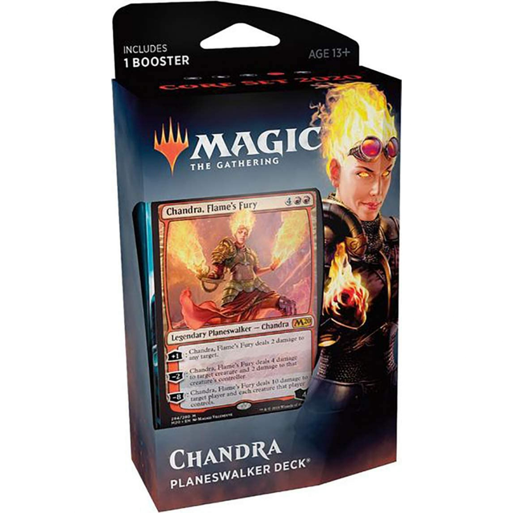 Magic The Gathering: MTG: Core Set 2020 Planeswalker Deck - Chandra w/Booster Pack (Red ...