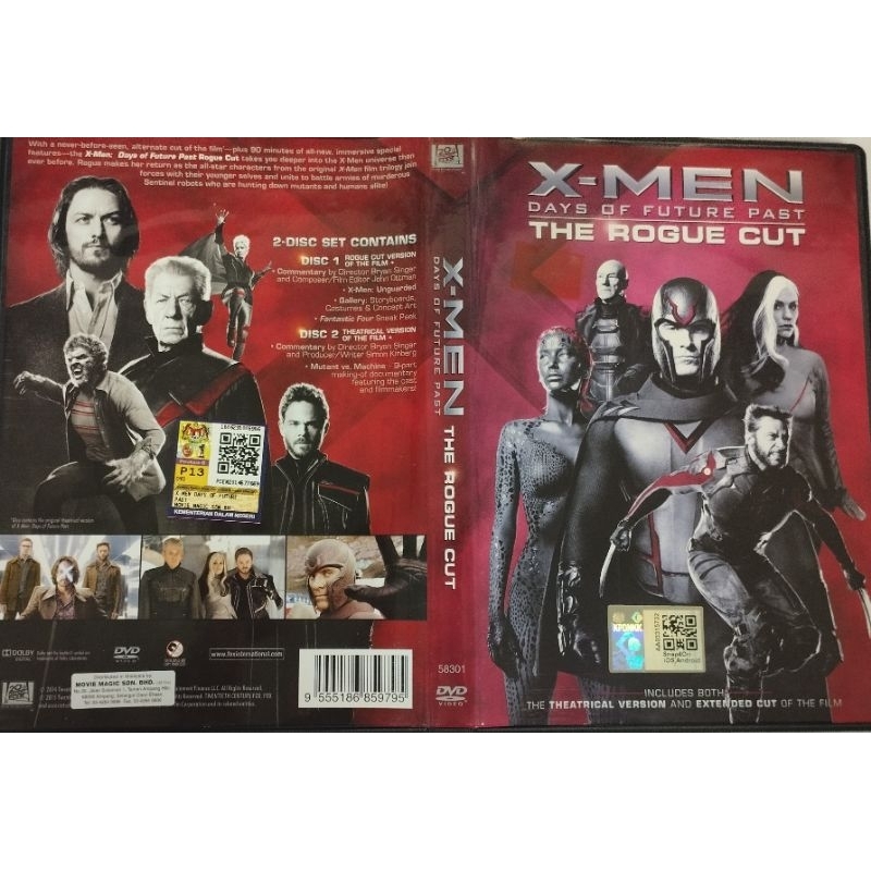 DVD X-Men Days of Future Past: The Rogue Cut (2014) 58301 (2DVD) movie ...