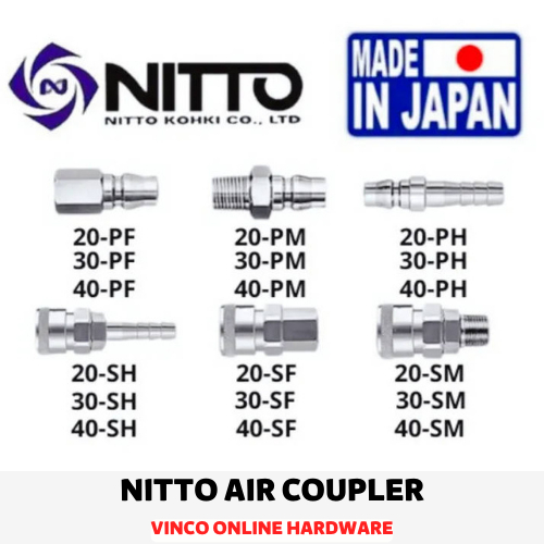 [100% ORIGINAL] NITTO PNEUMATIC AIR QUICK COUPLER / Quick Coupling ...