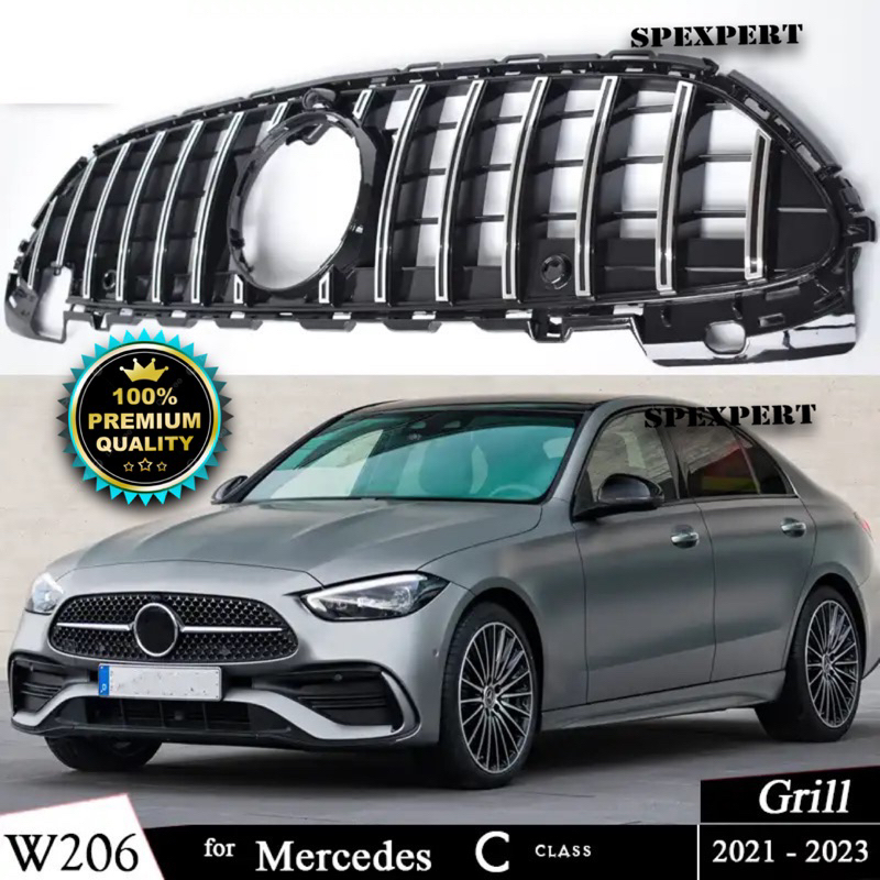 Mercedes benz W206 Gt design front grill for amg bumper use | Shopee ...