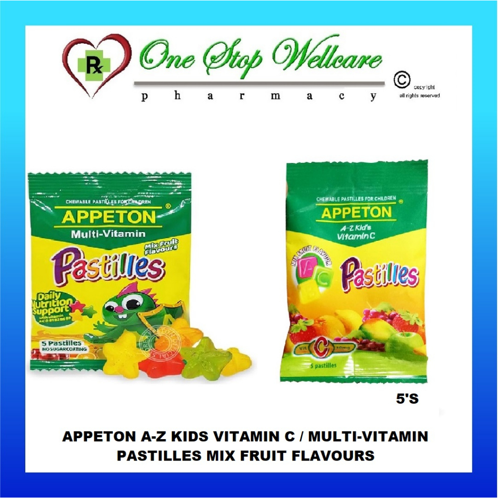 APPETON A-Z KIDS VITAMIN C / MULTI-VITAMIN PASTILLES MIX FRUIT FLAVOURS ... APPETON A-Z KIDS VITAMIN C / MULTI-VITAMIN PASTILLES MIX FRUIT FLAVOURS ...