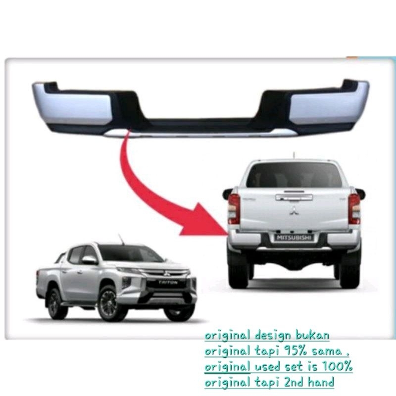 Triton 2019-2022. Quest 2015- 2018 rear bar rear bumper belakang ...