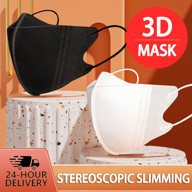 Ready Stock New 3D Duckbill V-Mask 3D Adult Earloop Disposable Mask ...