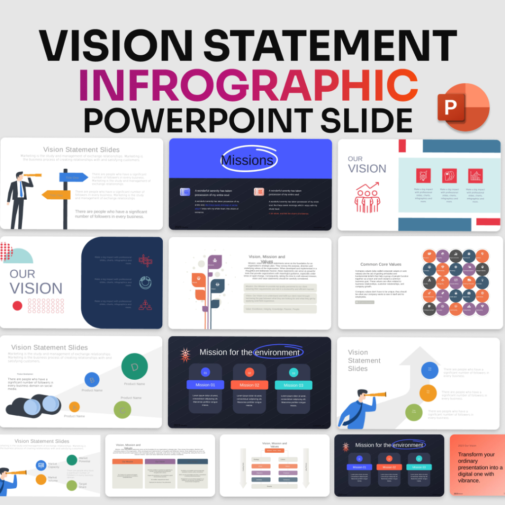 Vision Statement Infographics PowerPoint Template | Easy Edit ...