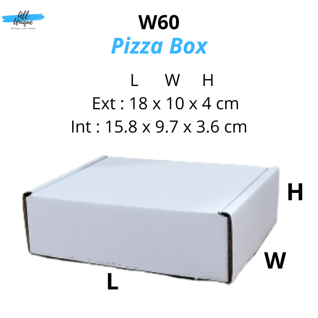 Pizza Box-#8-White Pizza box-Carton Box-Packaging box-Courier box ...