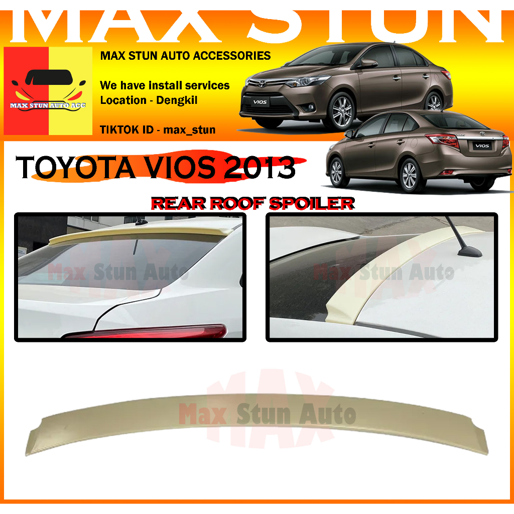 TOYOTA VIOS 2013-2018 ROOF WING SPOILER TOP SPOILER GLASS SPOILER VIOS ...