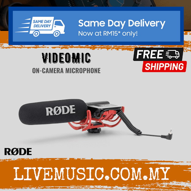 Rode VideoMic Shotgun Microphone with Rycote Lyre Mount (VMR) | Shopee ...