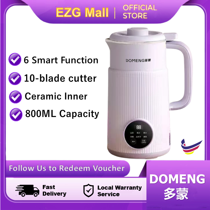 DOMENG Mini Soy Bean Milk Maker machine 800ml Heating Blender almond ...