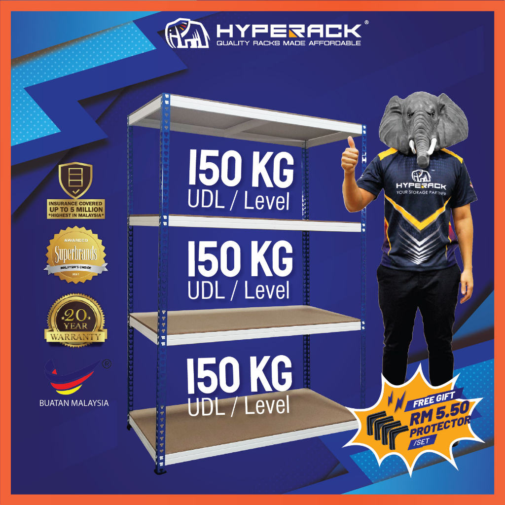 🐘[FREE SHIPPING] HYPERACK™️ Livin Rack Boltless Rack Shelf Rack Storage ...