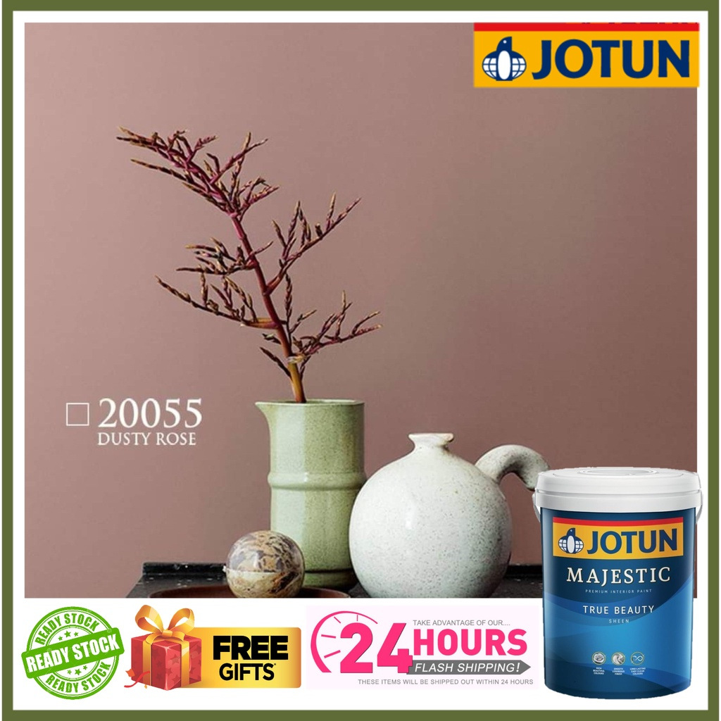 JOTUN 1L 20055 DUSTY ROSE Majestic True Beauty Sheen /Cat Dalam Kilat ...