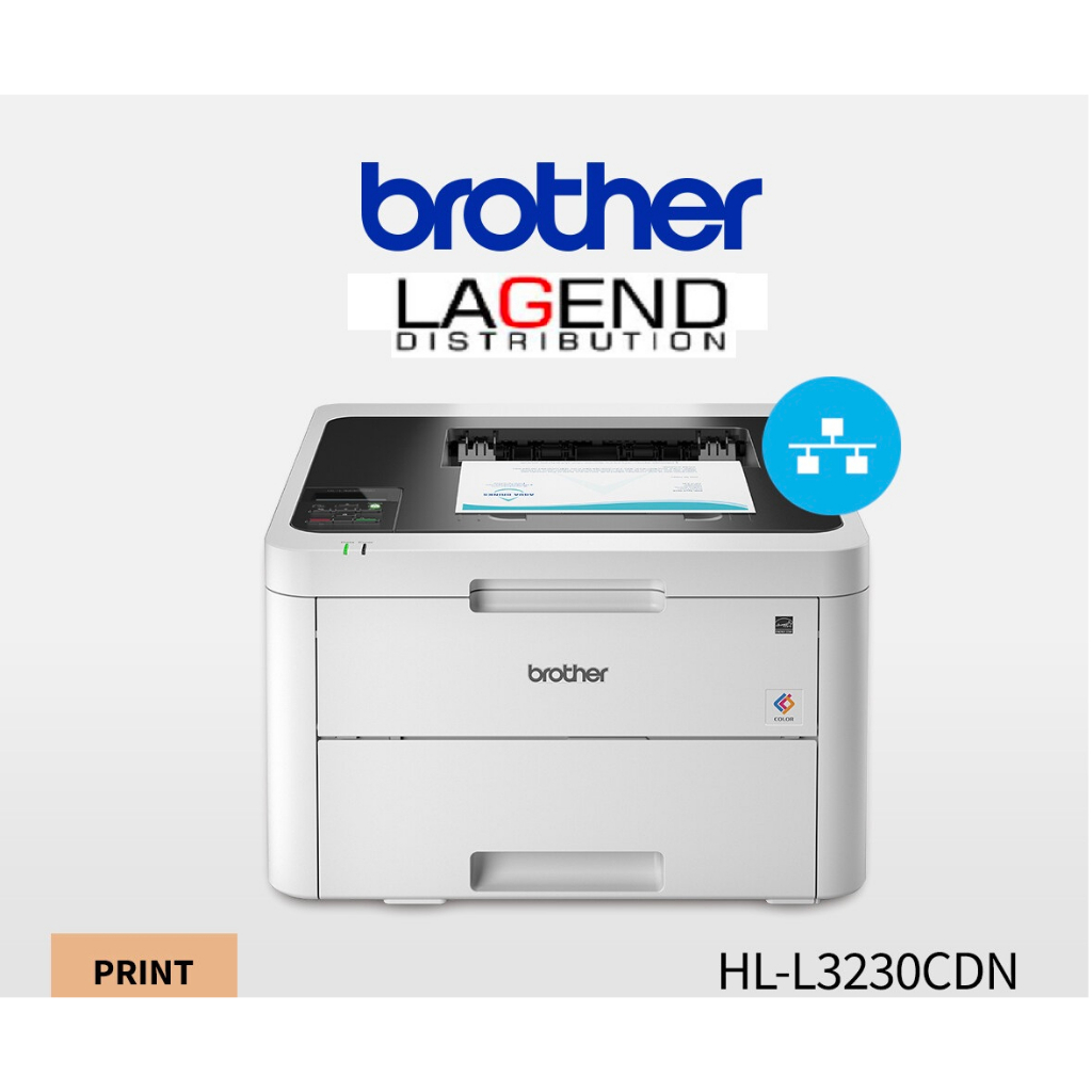 BrotherHL-L3240CDW HL-L3230CDN Colour LED Laser Printer, USB Duplex Double Sided Printing ...