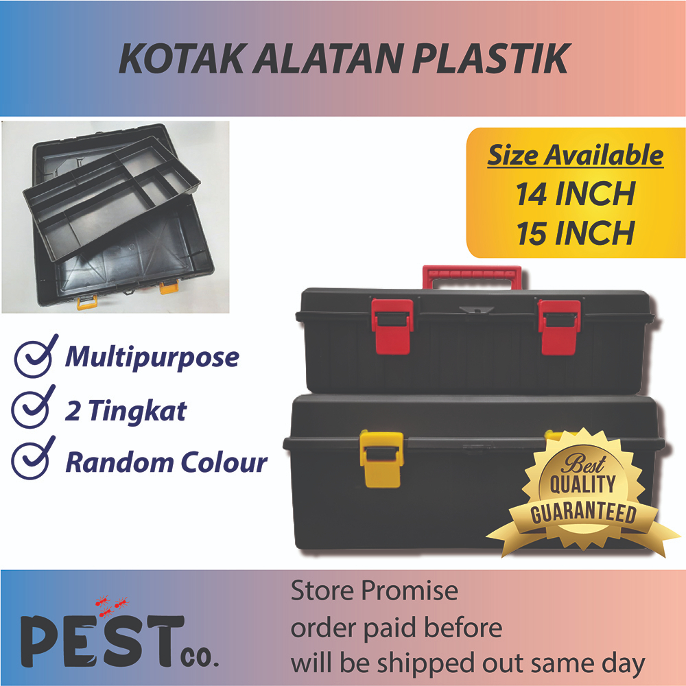 [BAGUS] 15" Plastik Toolbox Plastic Multi Purpose Tools Box / Kotak ...
