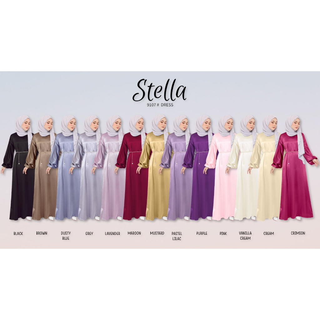 CHICCHOC l STELLA DRESS 9107 BAJU RAYA READY STOCK | Shopee Malaysia