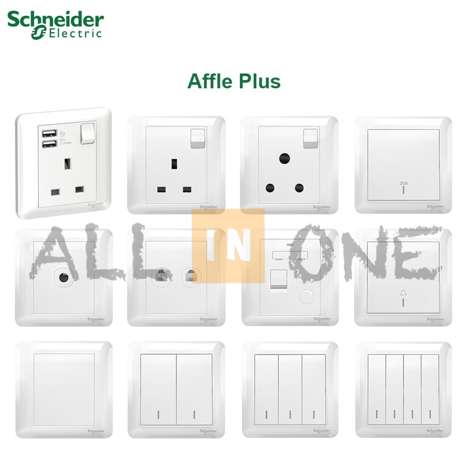SCHNEIDER AFFLE PLUS SWITCH | Shopee Malaysia