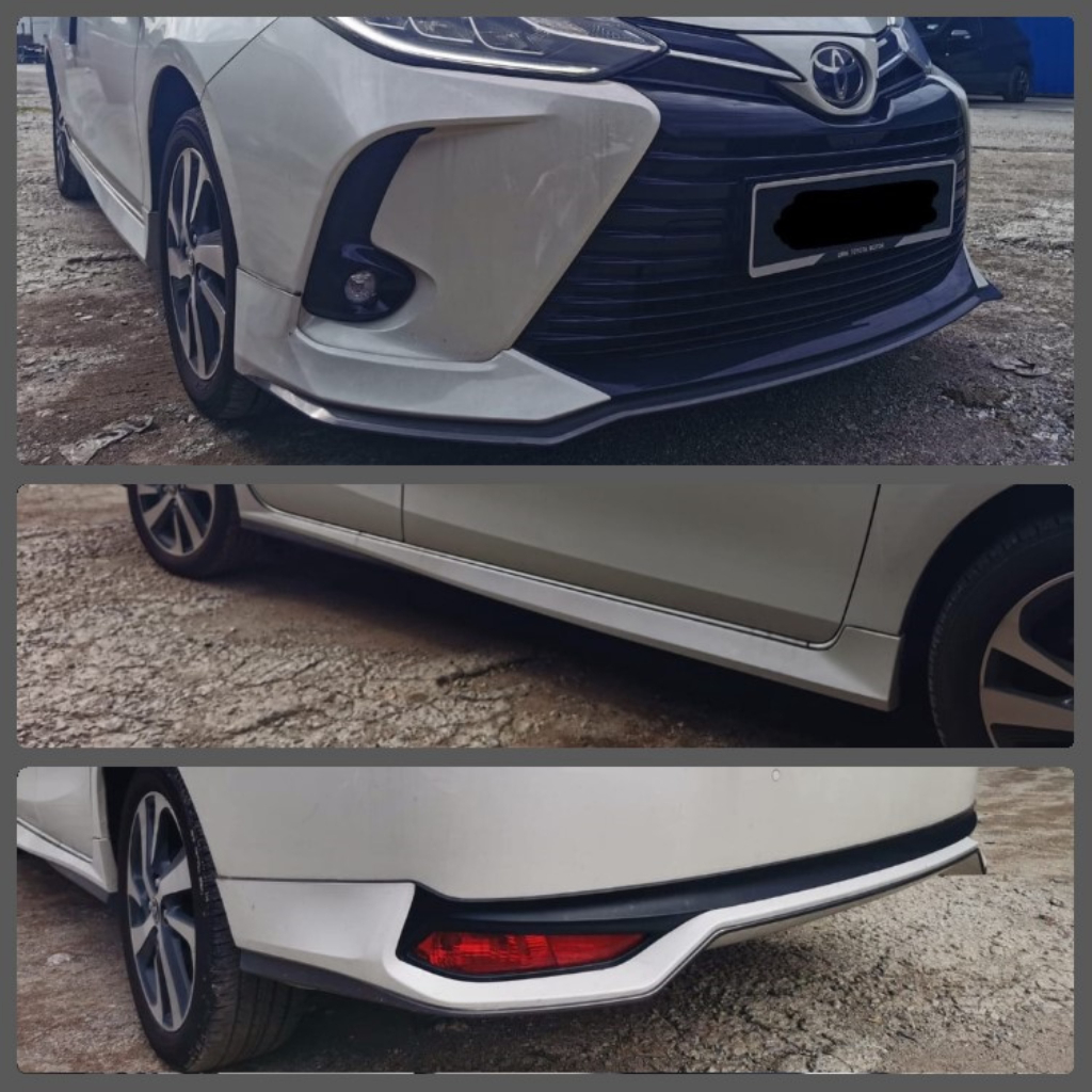 Toyota Vios 3rd Generation 2021 OEM Skirting Body Kit ABS Ready Stock ...
