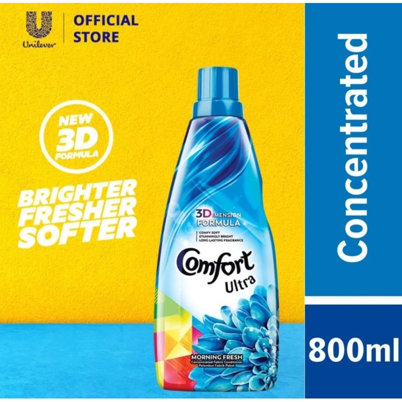 Comfort Ultra Concentrated Fabric Softener Morning Fresh (800ml ...