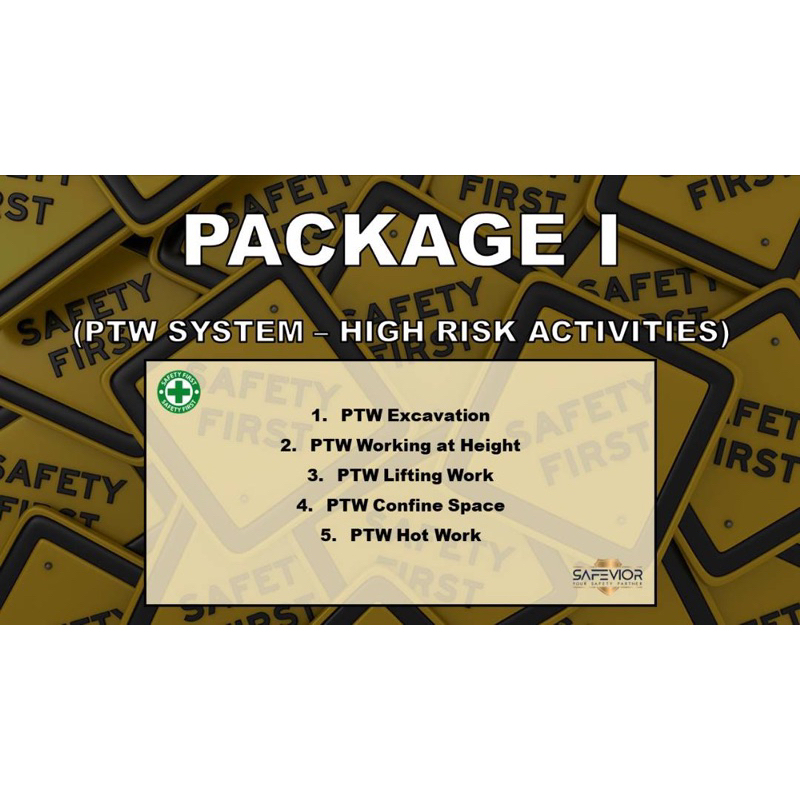 PACKAGE I - PTW System (High Risk Activities) | Shopee Malaysia