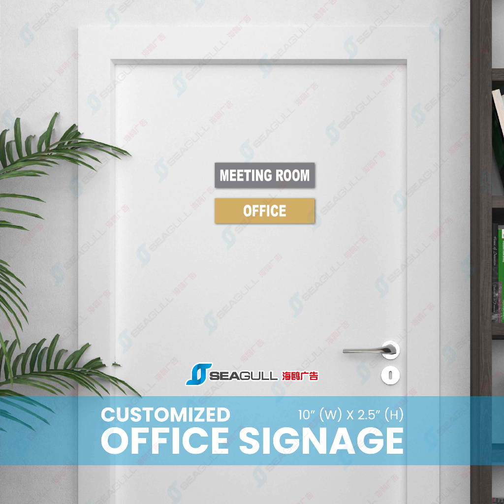 Office Signage Size: 10x2.5inch Meeting Room Account Manager PVC ...