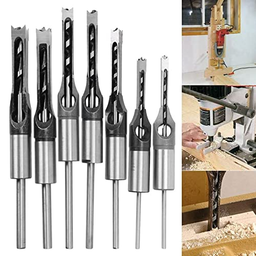 Twist drill bits set Woodworking tools Mortising Chisel Set Square Hole ...