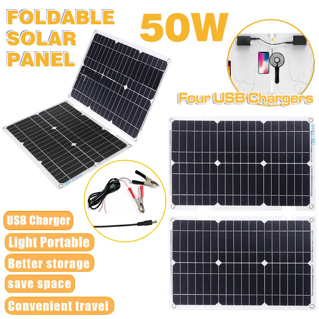 50W Dual USB Solar Panels, Dual USB Port , Are Freely Combined For ...