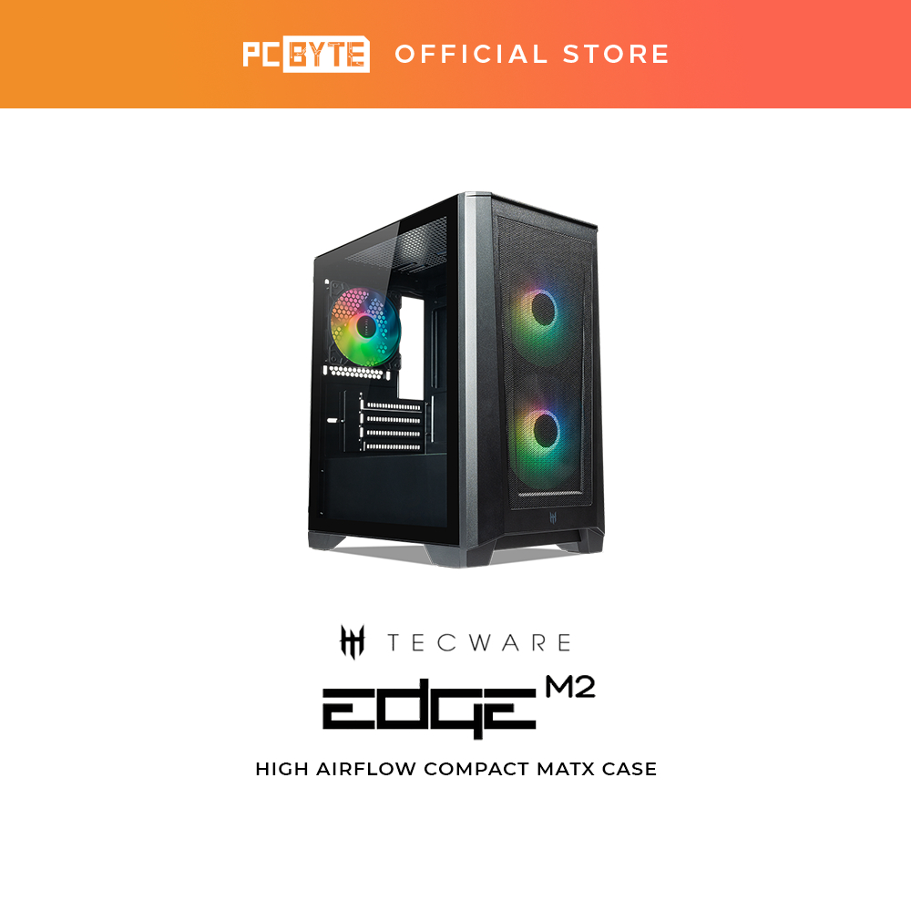 Tecware Edge M2 Tempered Glass ARGB Micro ATX Casing | Shopee Malaysia