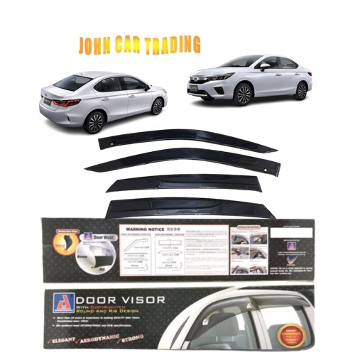 Honda City 7TH GEN 2020-2023 4" Window Door Visor (AG) H.City GN2 Air ...