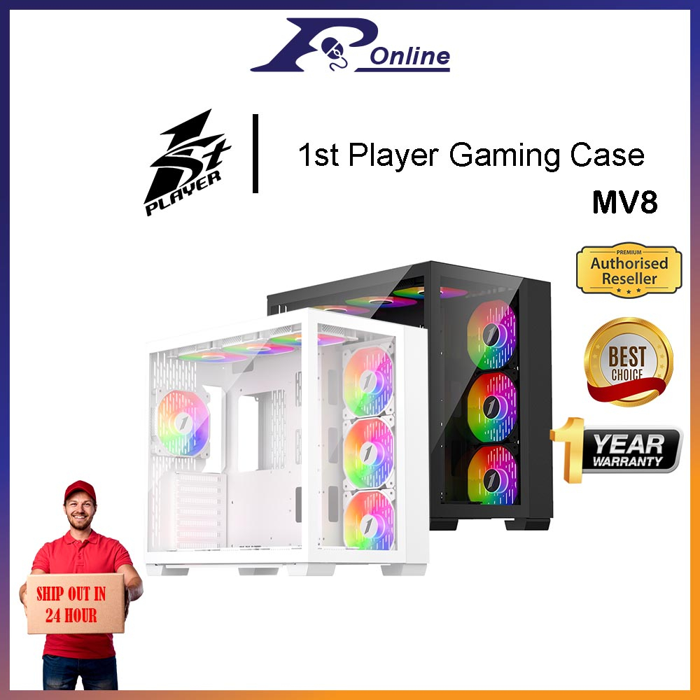 1st Player Megaview MV8 Black / White Double Sided Tempered Glass ...