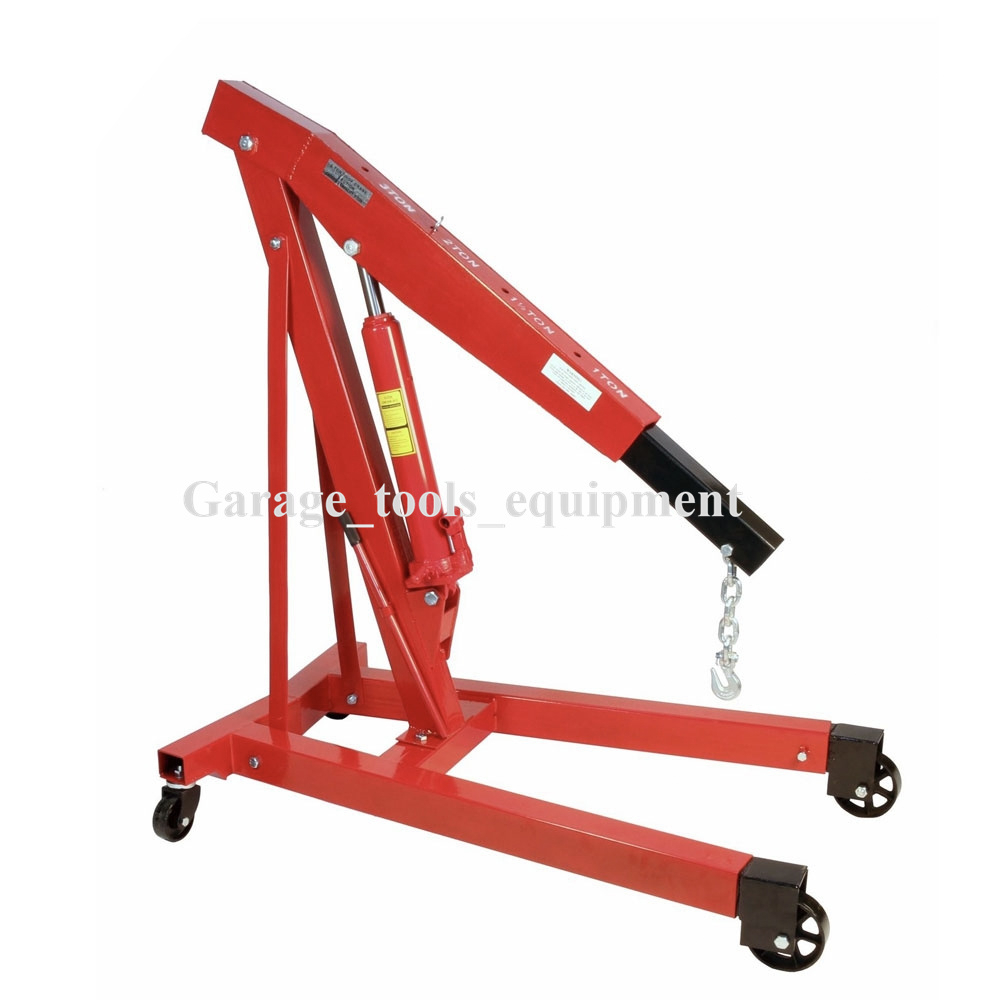 GTE Heavy-Duty 3Ton Hydraulic Shop Crane | Engine Crane | Engine Jack ...