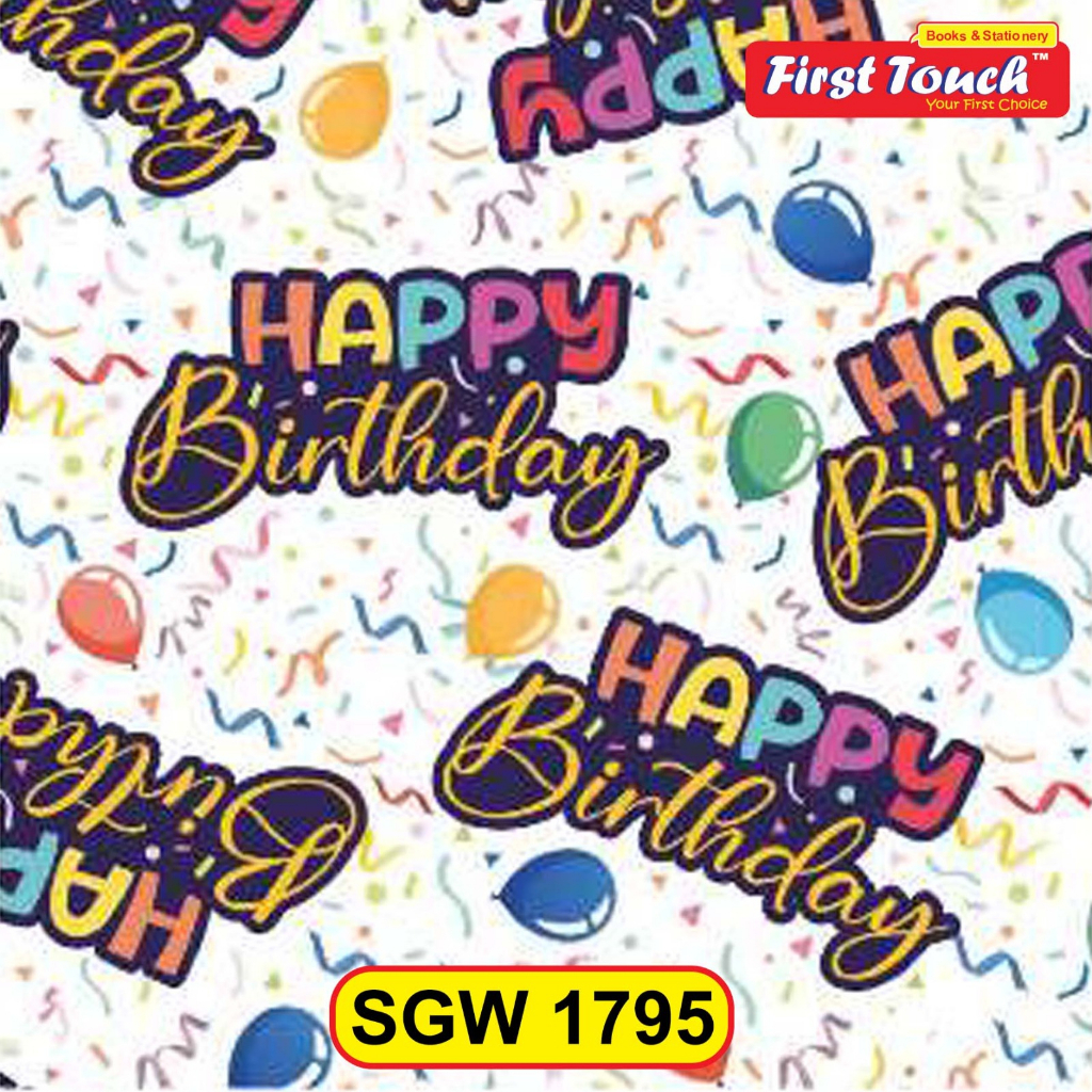 Gift Wrapping Paper Kertas Balut Hadiah Kertas Bunga Cartoon Colorful ...