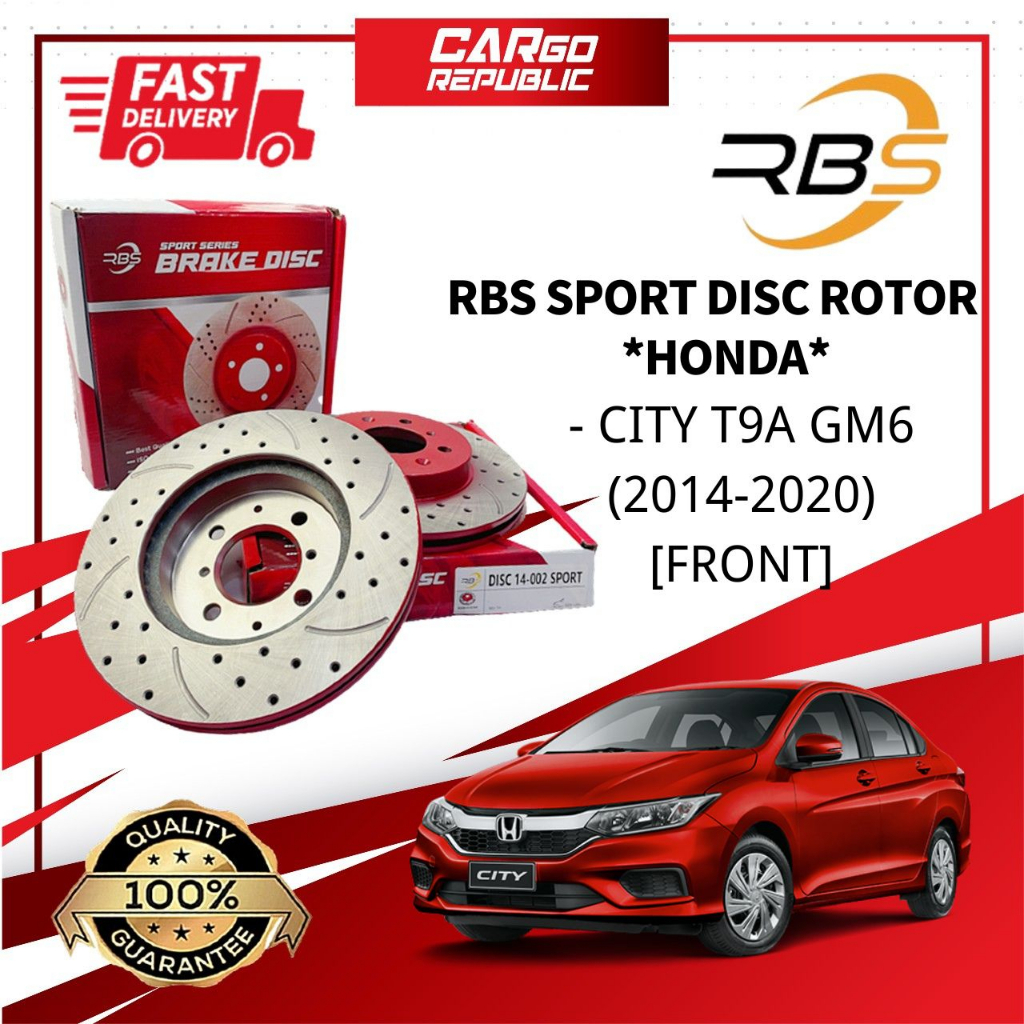 RBS Sport Disc Rotor Honda City T9A GM6 (2014 - 2020) Front (Depan) 100 ...
