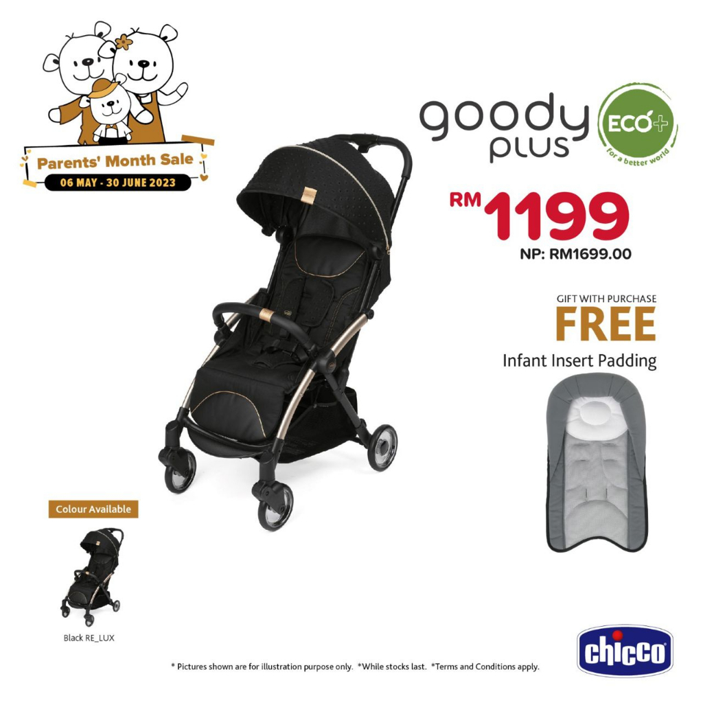 Chicco Goody Plus Stroller (ECO+) One-Hand Fold I 0-22kg | Shopee Malaysia