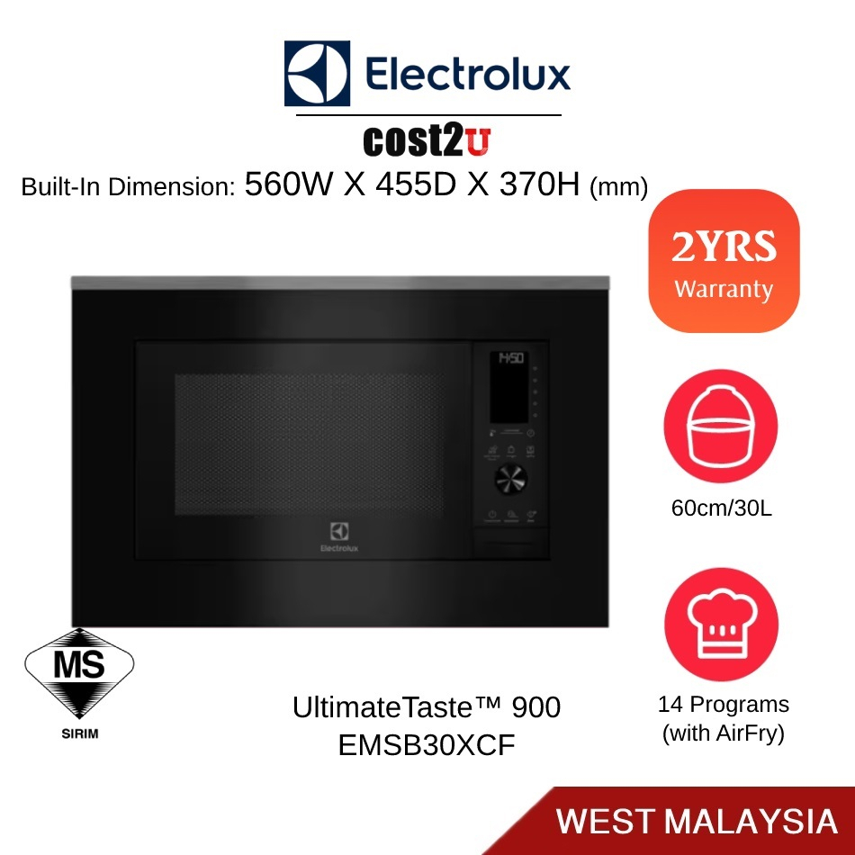 Electrolux 30L/60cm UltimateTaste™ 900 Built-In Convection Microwave ...