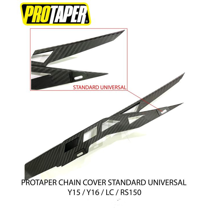 PROTAPER COVER CHAIN CARBON UNIVERSAL Yamaha Alloy Chain Cover LC135 V1 ...