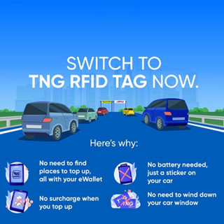 Ready Stock Touch n Go Self-Fitment (DIY) RFID Tag Sticker Toll RFID ...