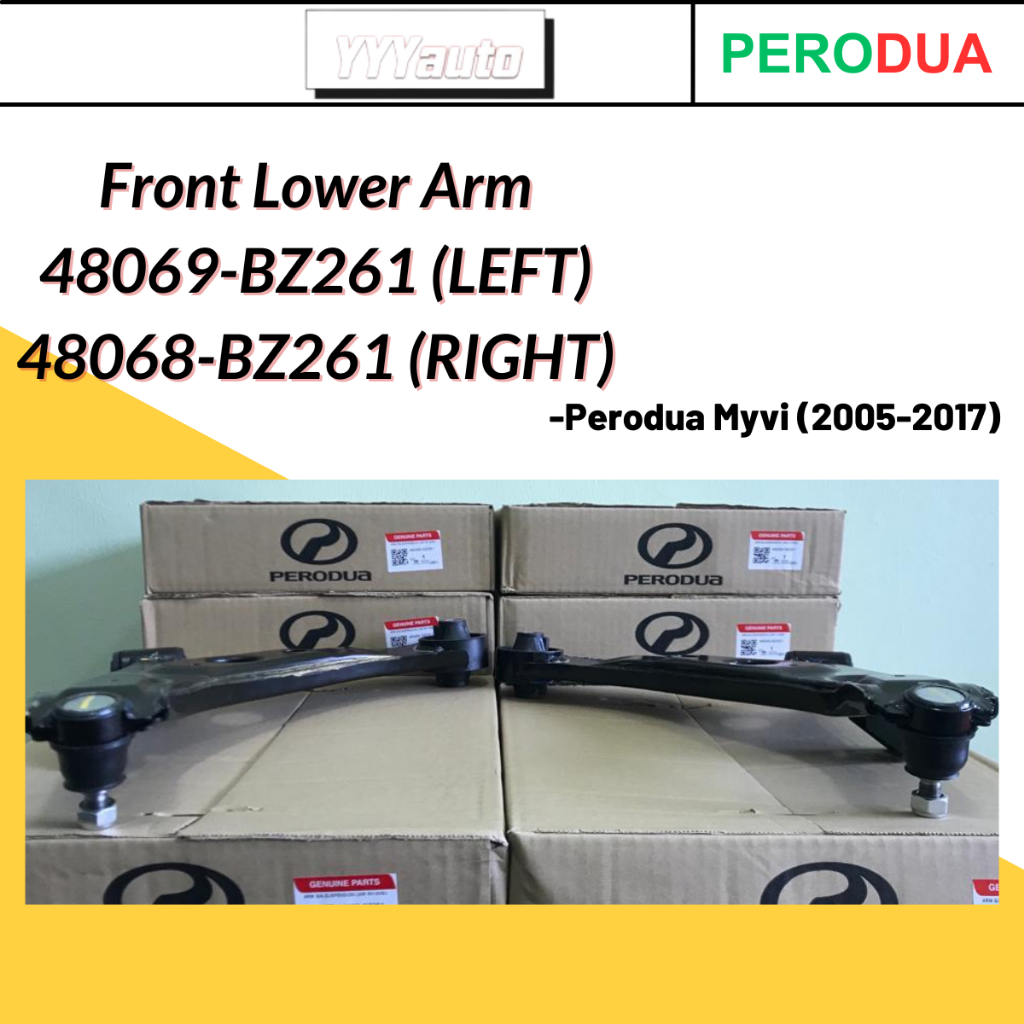 ORIGINAL PERODUA MYVI 2005-2017 FRONT LOWER ARM SUSPENSION CONTROL ...