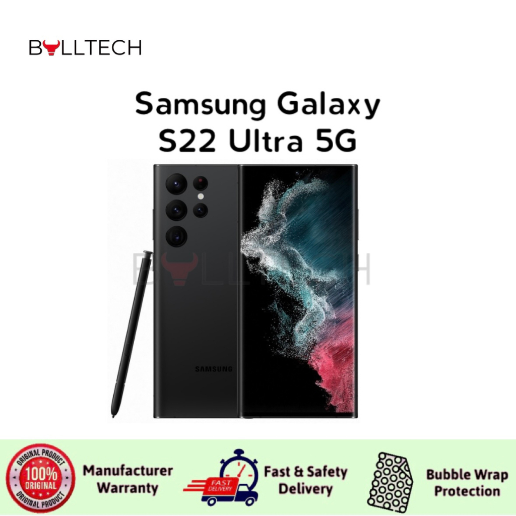 Samsung Galaxy S22 Ultra 5G (S908) 12GB + 256GB /512GB ROM 1 YEAR WARRANTY BY SAMSUNG MALAYSIA ...