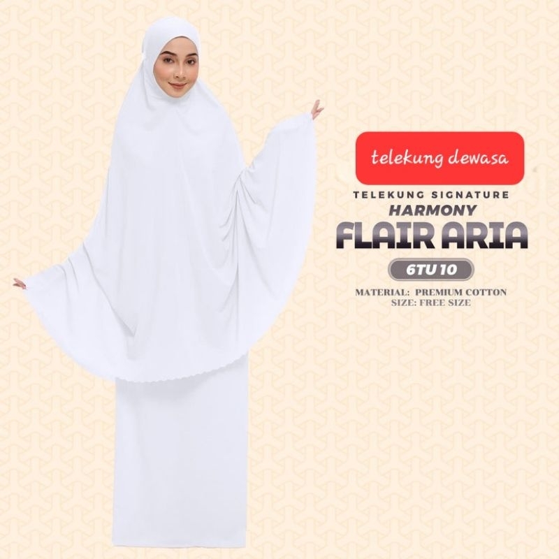 🔥HOT ITEM🔥 Telekung Dewasa Harmony Flair Aria Collection 🔥 | Shopee Malaysia