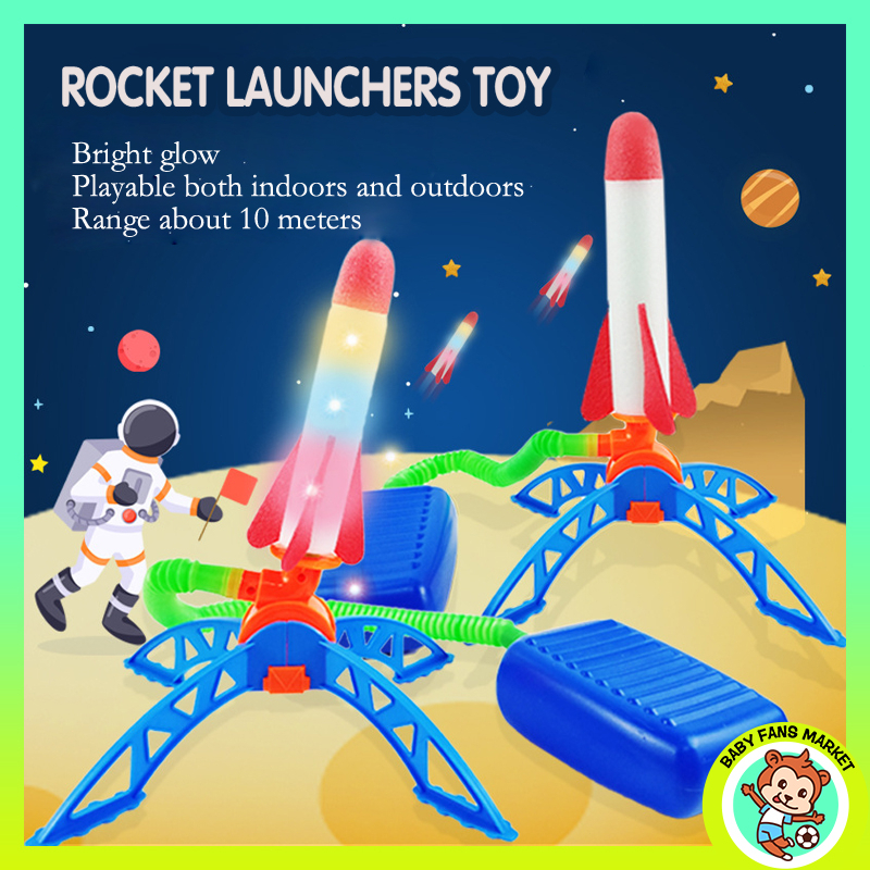 Rocket Toys For Kid Air Rocket Foot Pump Launcher Toys Outdoor Sport ...
