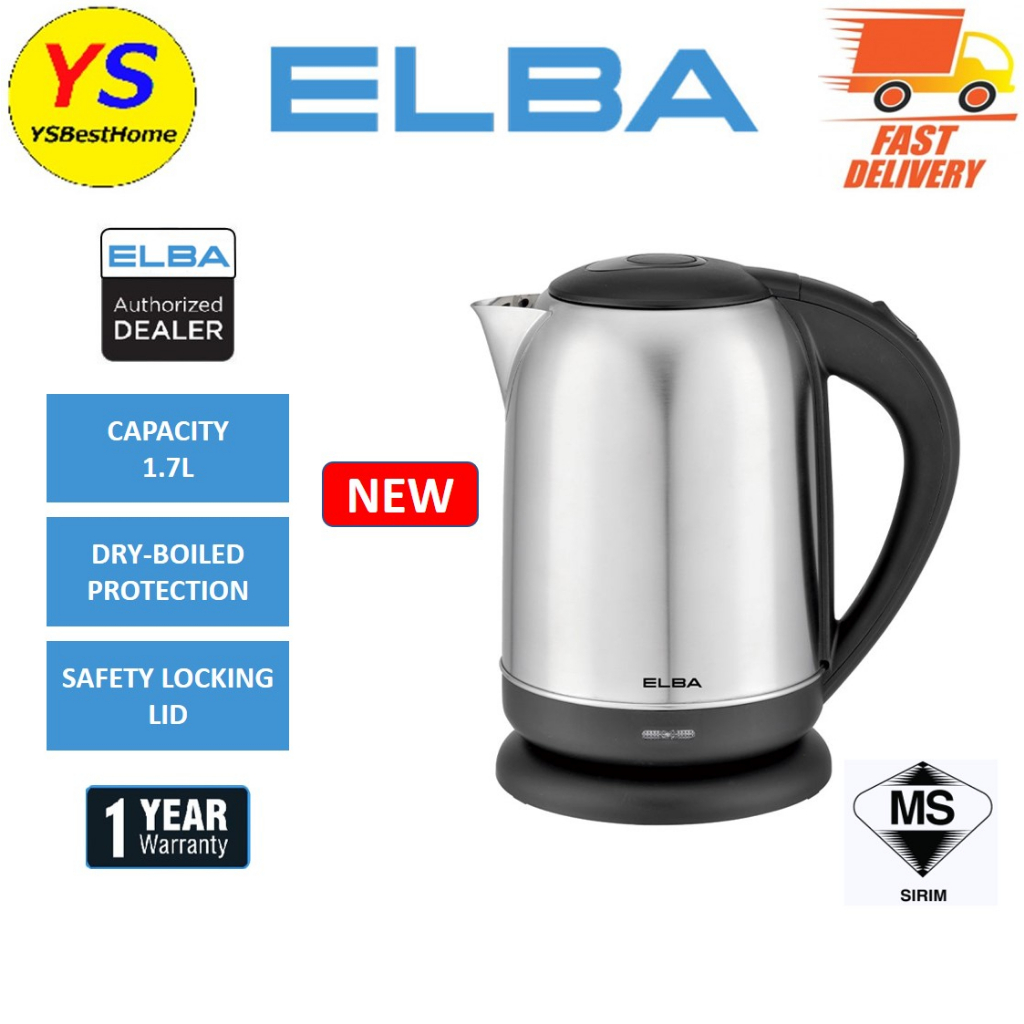 Elba 1.7L Stainless Steel Jug Kettle EJK-N1764(SS) / EJK-J1762(SS ...