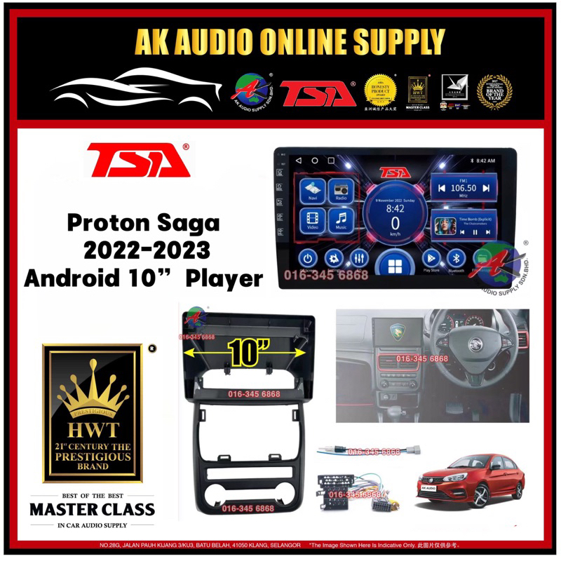 [ MTK 2+32GB ] TSA Proton Saga 2022 - 2023 Android 10'' inch Car player ...
