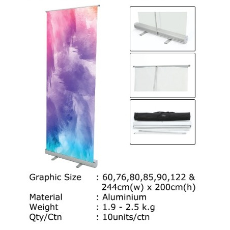 ROLL UP BUNTING STAND Aluminium , Rod With Carry Bag / Printing ...