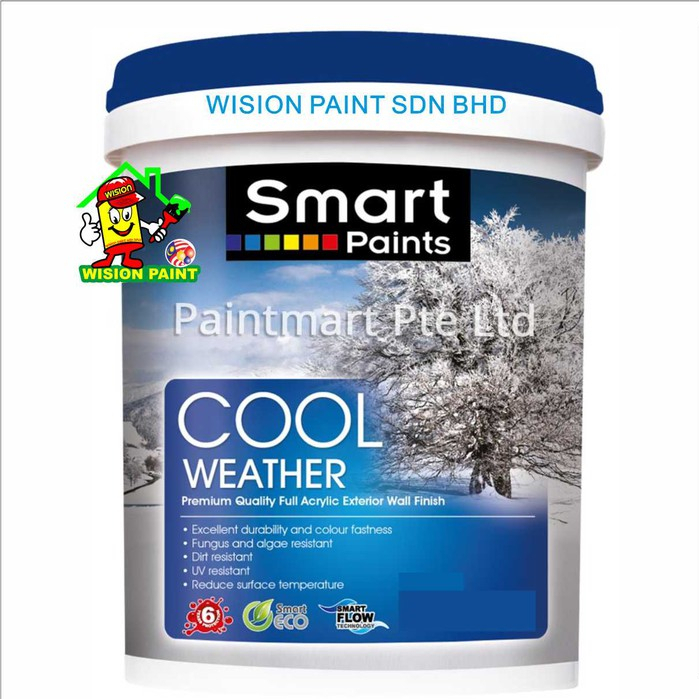 SMART Paint Cool Weather Exterior Paint 15L Wall Paint Weatherproof ...