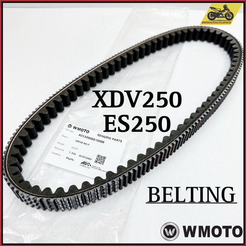 [100% ORI] WMOTO ES250i ES & XDV250i XDV BELT BELTING TIMING BELT V ...