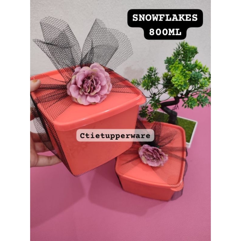 Hamper Tupperware Snowflakes (1) 800ml Assorted colour | Shopee Malaysia