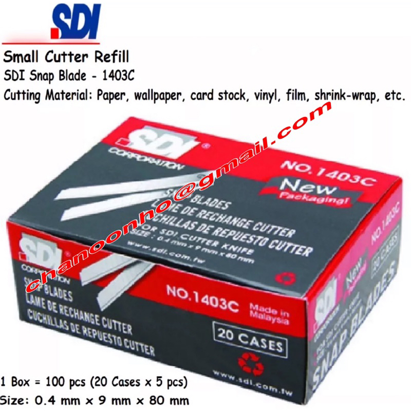 SDI 1403C 1403 Small Cutter Blade Refill Snap Blades 100 pcs (widely ...
