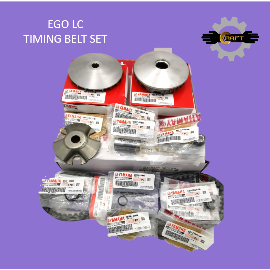 YAMAHA EGO LC / EGO LC Fi TIMING BELT SET FRONT PULLEY SET EGO LC ...
