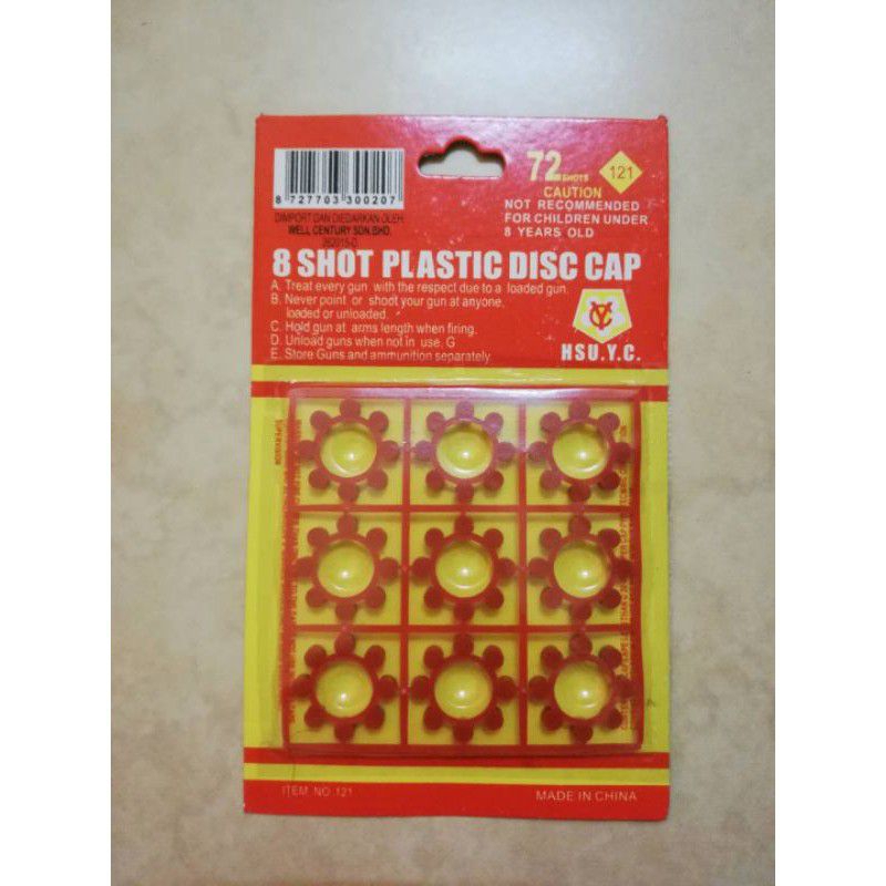 8 Shot Plastic Disc Cap | Shopee Malaysia