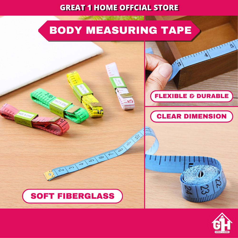 Tailor Body Measure Waist Measuring Tape Soft Sewing Cloth Ruler Body ...