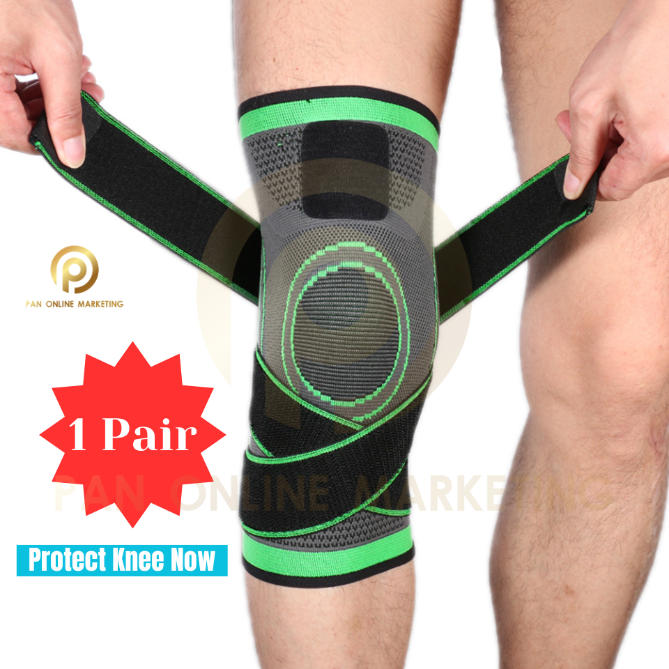 1 Pair Knee Support Protect Guard For Pain Hiking Knee Guard 护膝盖 Sakit ...